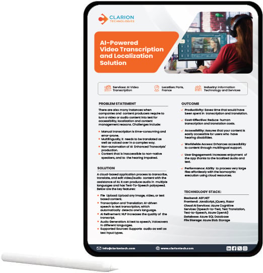 AI-Powered Video Transcription solutions by Claron Tech