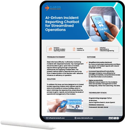 Streamline Operations With AI-powered Incident Reporting Chatbot