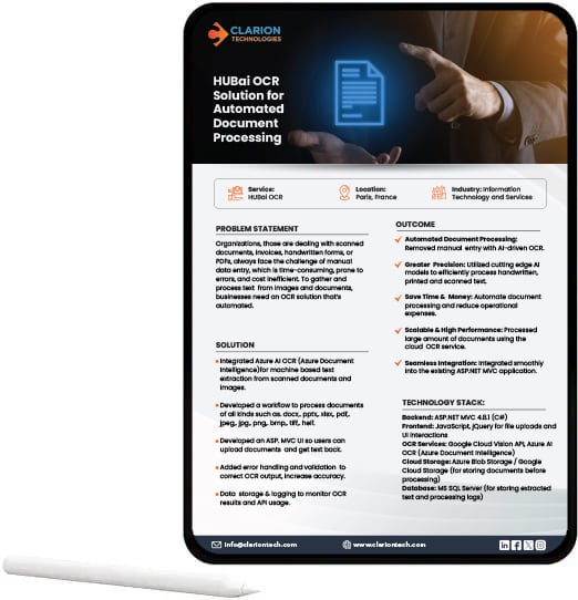 HUBai OCR Solution for Automated Document Processing | Case Study