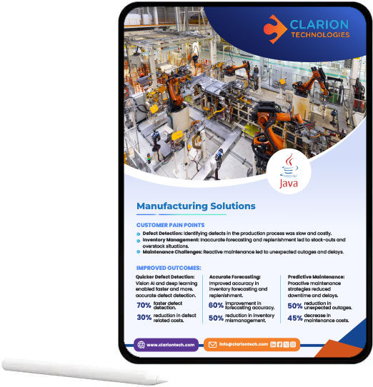 Clarion Transforms Manufacturing Efficiency with Java Programming