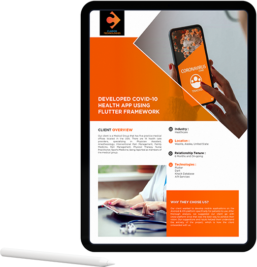Case Study | Mobile App Development with Flutter | Healthcare